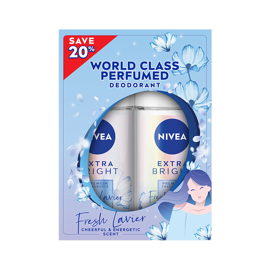 NIVEA Deo Female Extra Bright Fresh Lavier Roll On 50ML TWP | Lazada