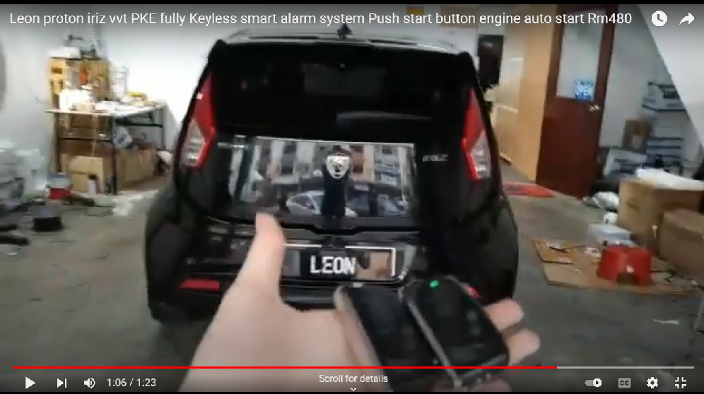 Leon Proton Iriz VVT PKE Fully Keyless Entry Intelligent Smart Alarm ...