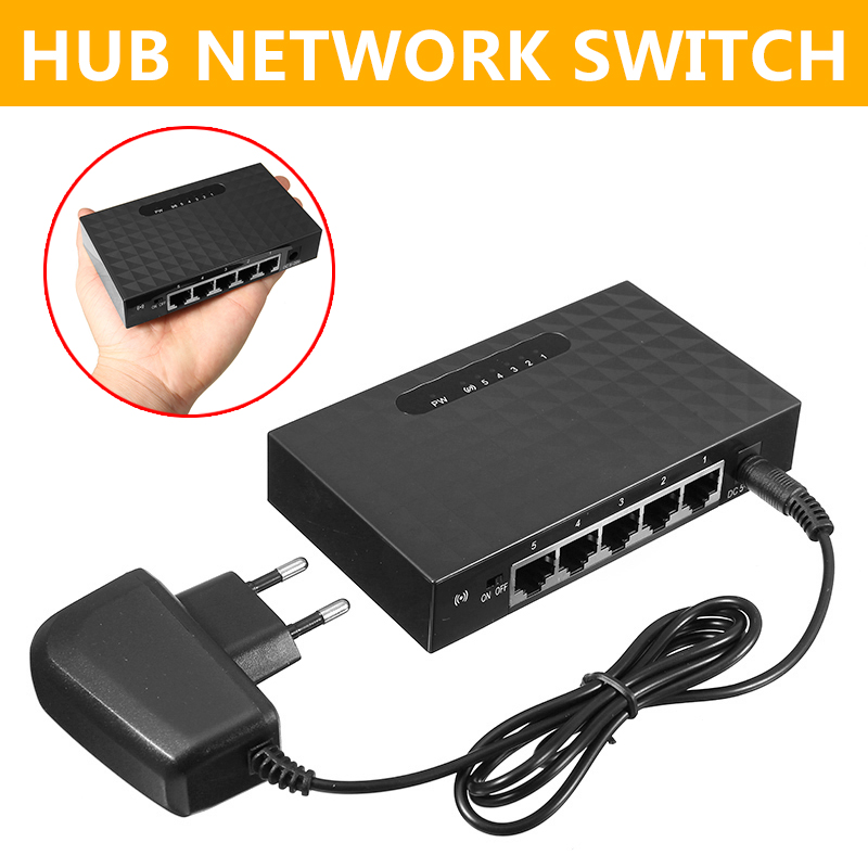 【c5d9f819】1PC Ethernet Smart Switcher Hub Lan Network Switch Power ...