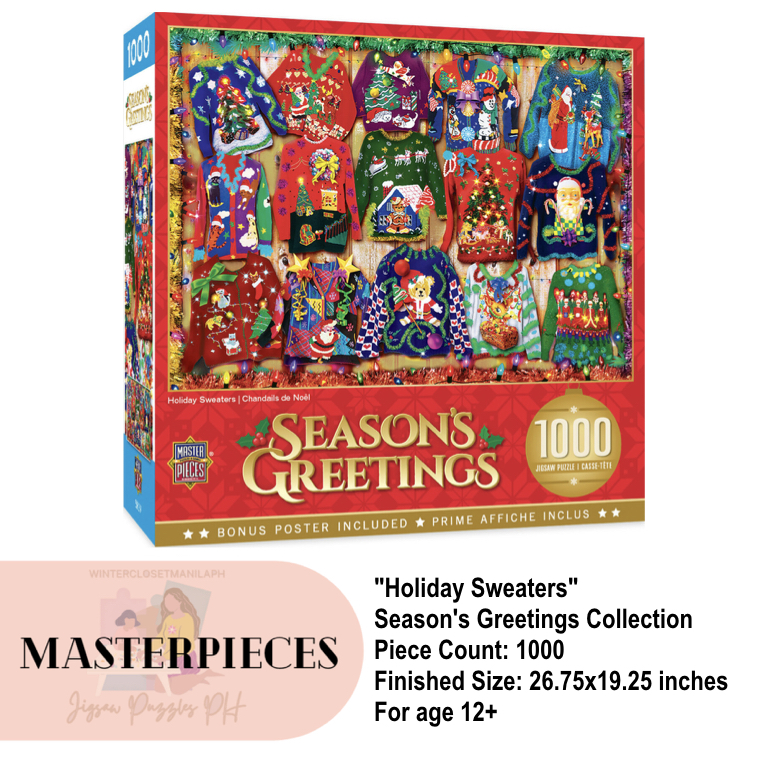 Masterpieces 1000 piece Jigsaw Puzzle - Holiday Christmas Sweaters ...