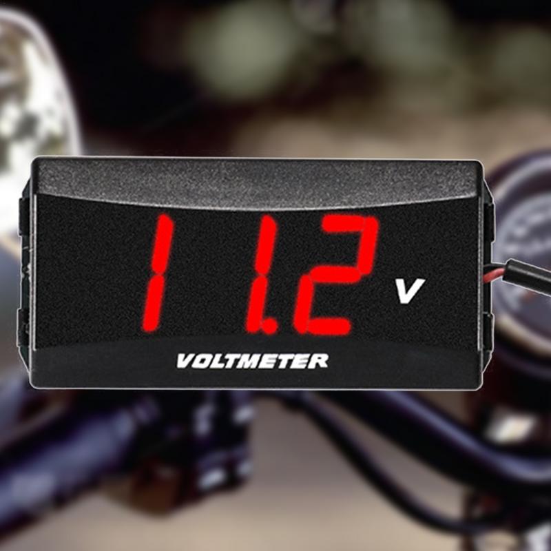 Automatic Volt Meter Waterproof 12V Meter LED Display Voltmeter ...