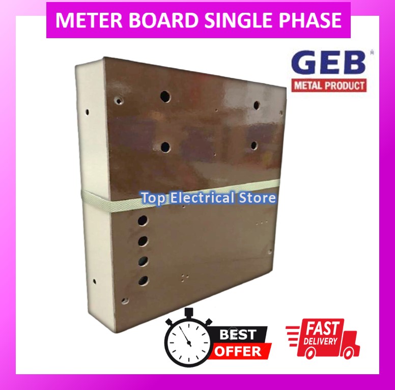 GEB SINGLE PHASE KWH METER METAL BOARD (TNB) 240V | Lazada
