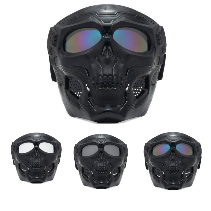 Open Motorcycle Helmet Cool Skull With Modular Helmet | Lazada Singapore