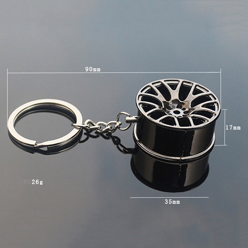 【Hannah Martin Official Store】Alloy Tire Styling Luxury Hub Key Chain ...
