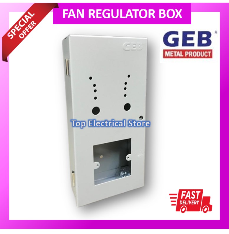 GEB METAL SWITCH & FAN REGULATOR BOX (1R1S) | Lazada