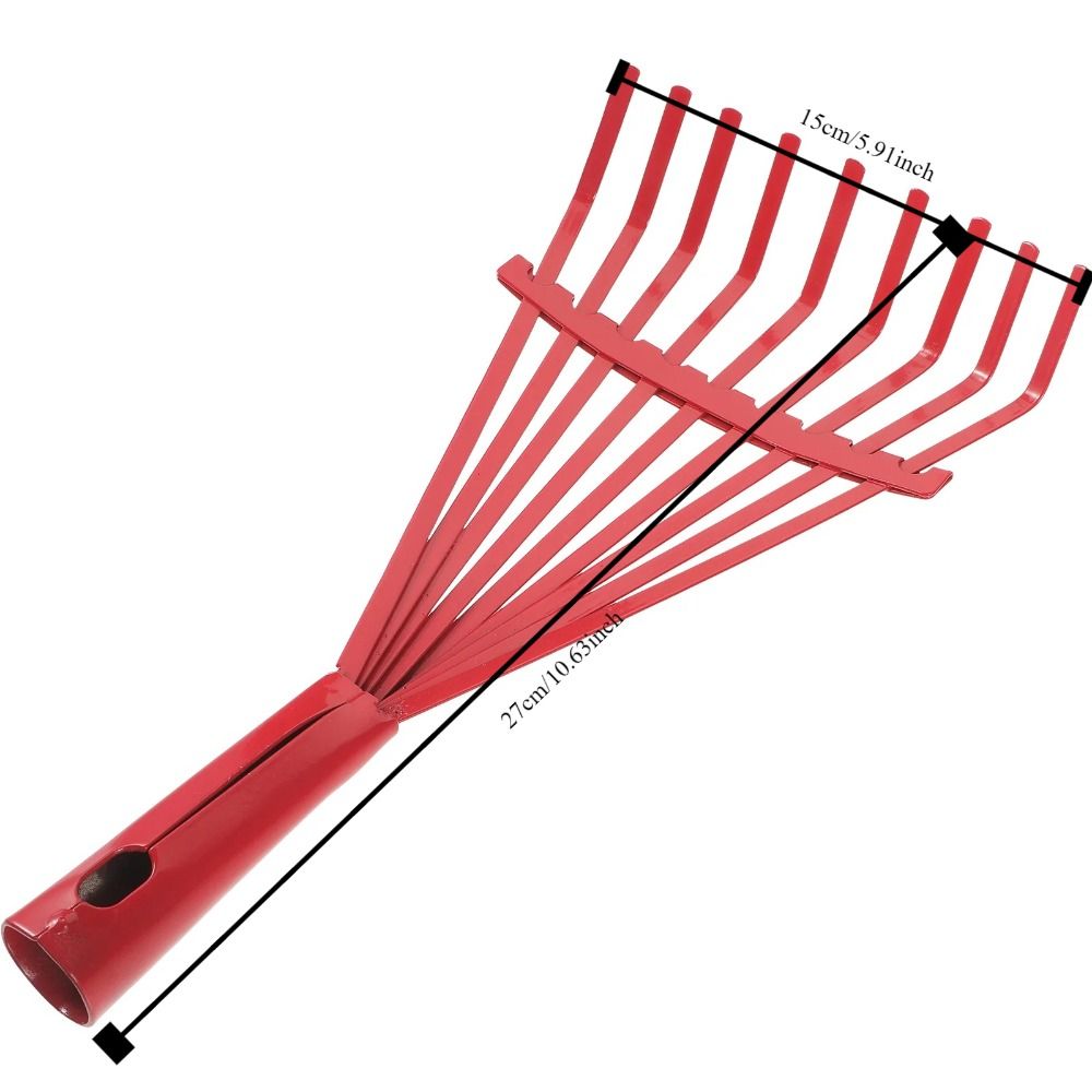 Metal Rake Multi Functional High-carbon Steel Rake Durable Convenient ...