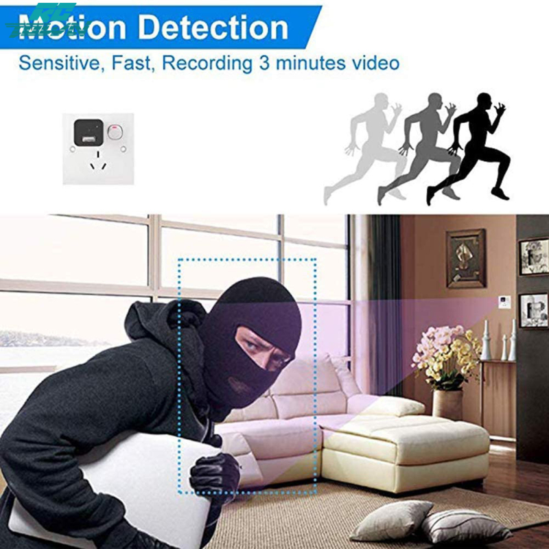 HD 1080p Wall Mini Usb Charger Camera Monitor Home Security ...
