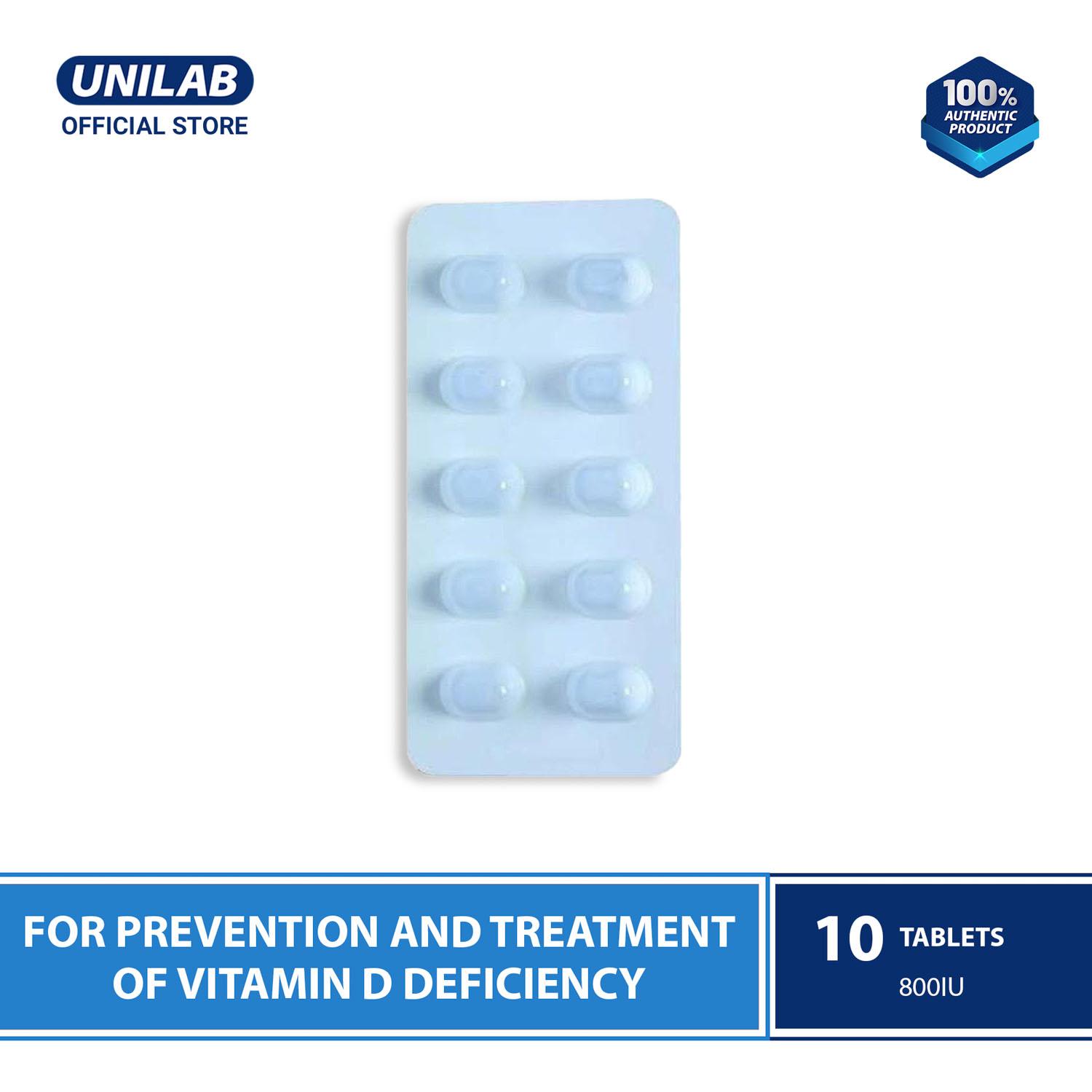 Unilab Forti-D 800IU 10 Tablets - For Defense Against Long-term ...