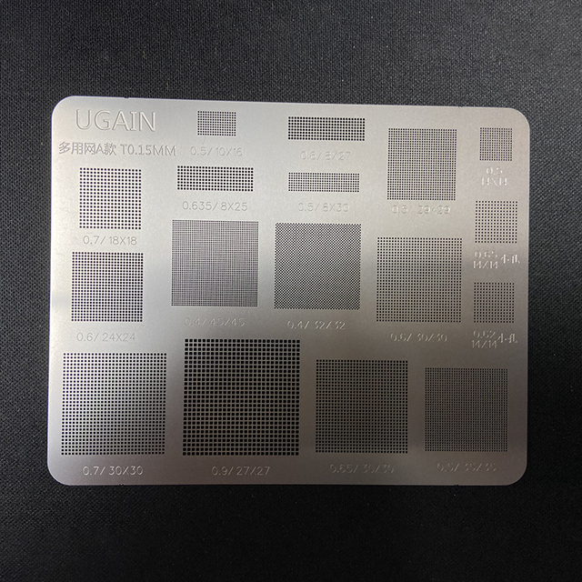 Ugain Multi-Function Bga Reballing Stencil Square Hole Reballing Plate ...