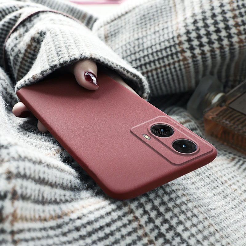 Biruiqu For Motorola Moto G85 Shockproof Anti Slip Soft TPU Sandstone ...