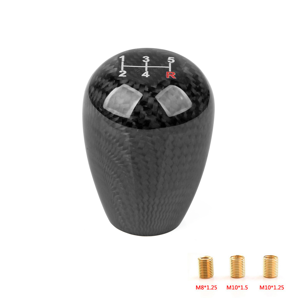 【big-discount】 5/6 Speed Carbon Fiber Style Gear Shift Knob JDM ...
