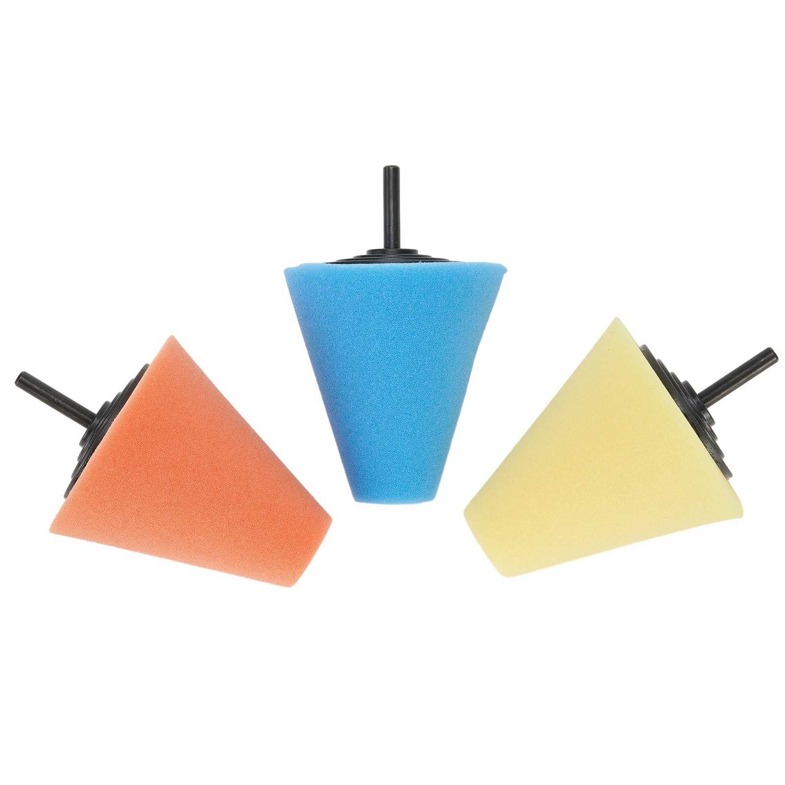 【CARFAIR】 Premium Car Buffing Sponge Pads Set of 3 Conical Foam Cones ...