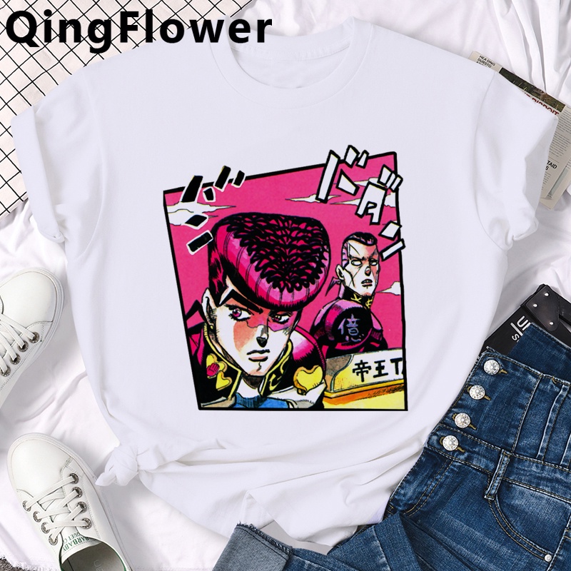 เสื้อยืด พิมพ์ลายกราฟฟิค มังงะ Jojo Bizarre Adventure 90s แฟชั่นฤดูร้อน ...