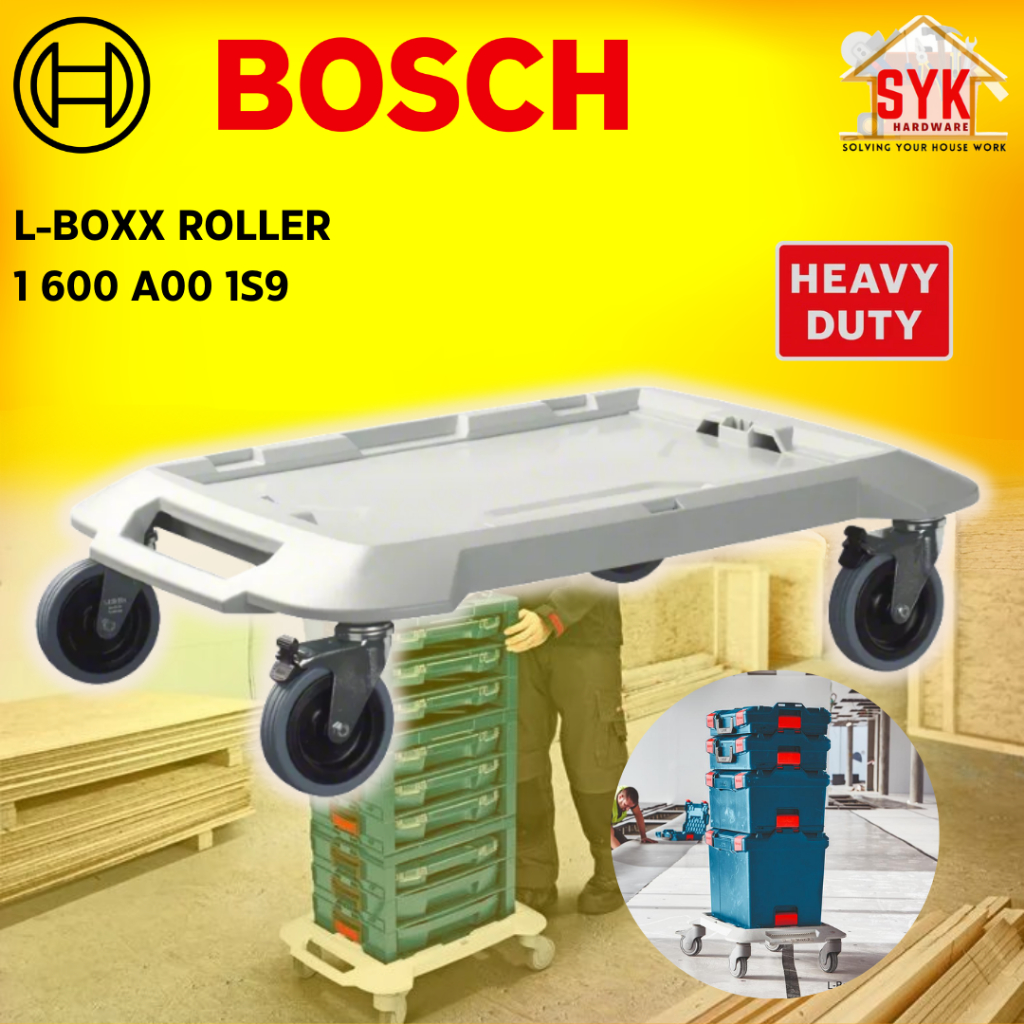 SYK Bosch L-Boxx Trolley Roller Swivel Wheels Storage System Box ...
