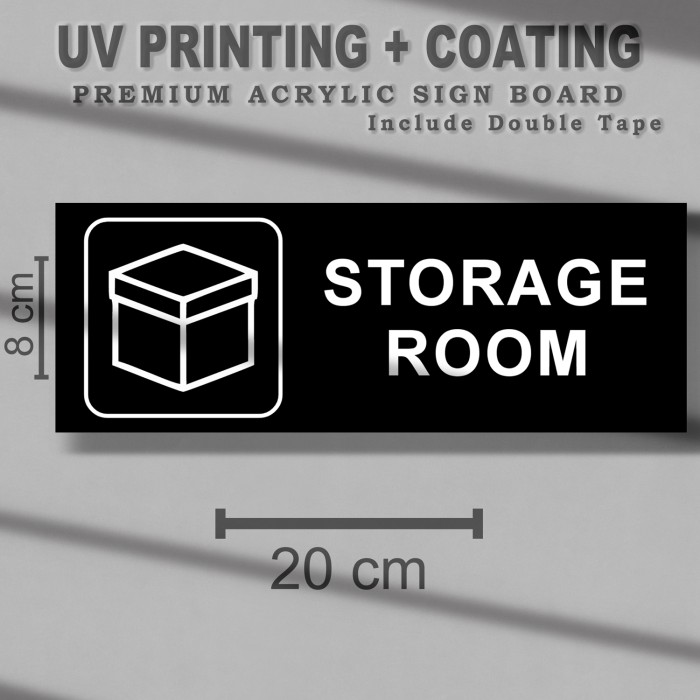 Penanda Ruangan Storage Room Akrilik Sign Board Acrylic SAUV50 | Lazada ...