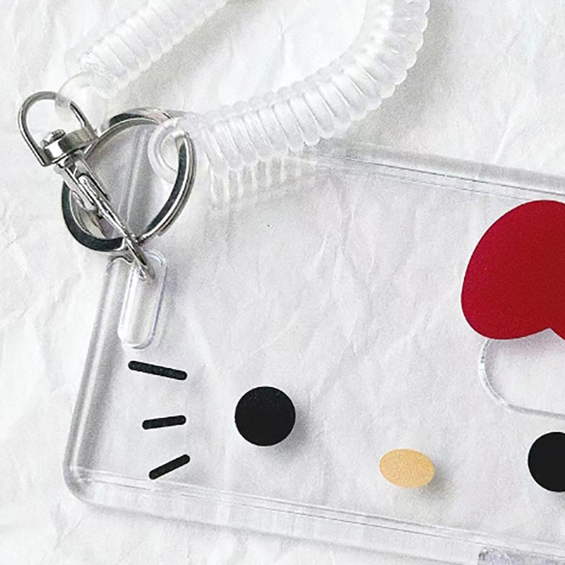 Cute Cat Transparent Card Set Id Card Campus Bus Card Work Card Work ...