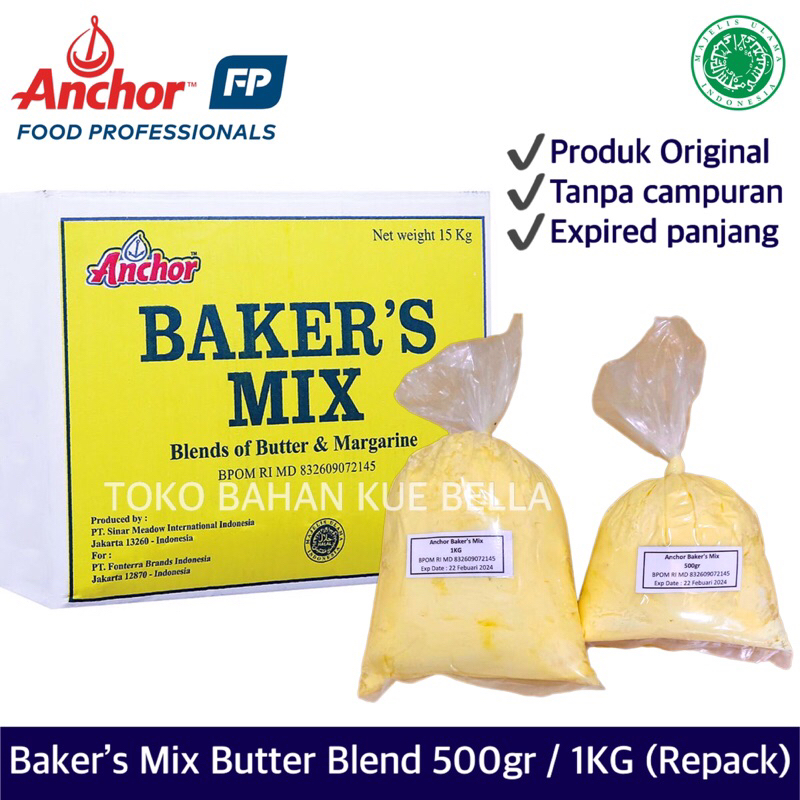 Anchor BAKER’S MIX 500GR (Repack) Butter Blend | Lazada Indonesia