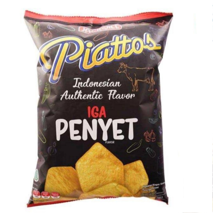 Jack n Jill - Piattos - Rasa Iga Penyet - 75 gram | Lazada Indonesia