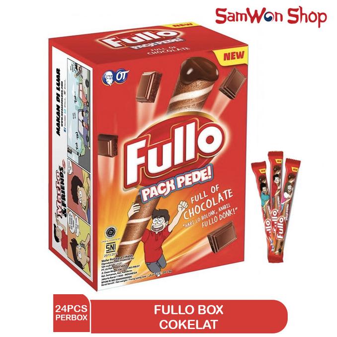 FULLO WAFER ROLL PACK PEDE (1 BOX ISI 24PCS) - STICK ROLL LEZAT & ENAK ...