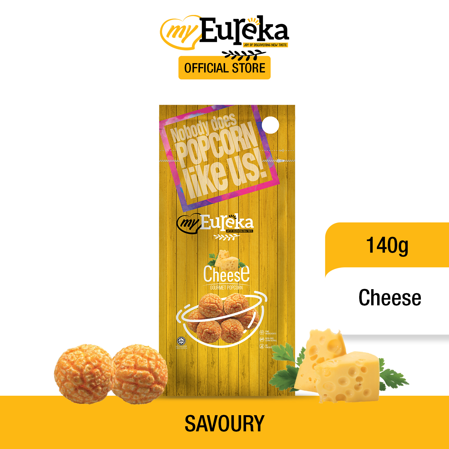 Eureka Cheese Popcorn 140g Pack | Lazada Singapore