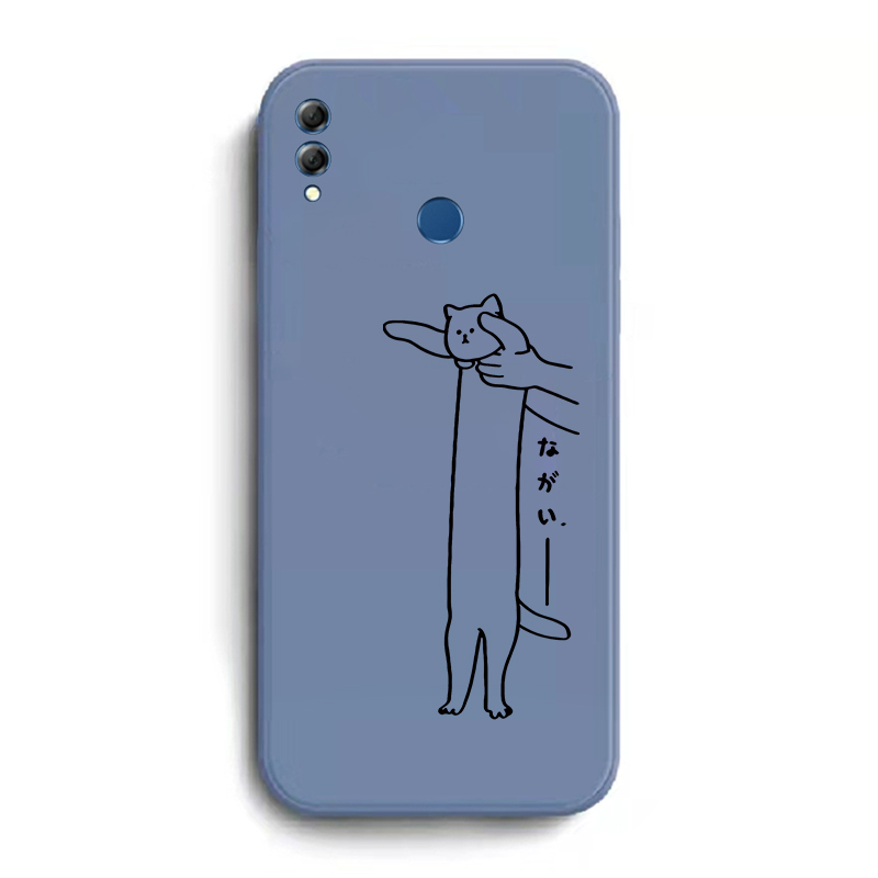 เคส Huawei Y Max Case เคสซิลิโคนเหลวแมวขี้เกียจการ์ตูนน่ารัก Flocking ...