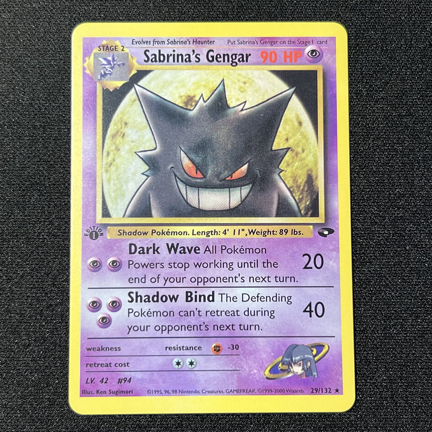 【Salt & Story】Pokemon 1996 1st Edition Pokemon Foil Flash Cards Sabrina ...