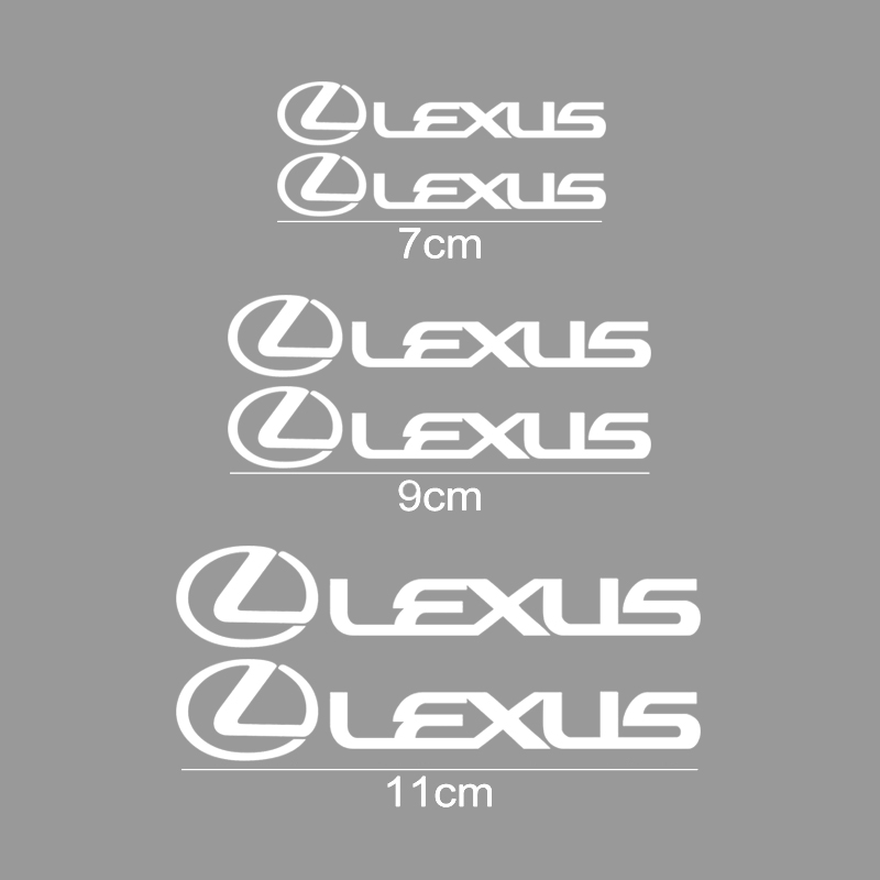 6Pcs/Set Auto Wheel Brake Decals Car Caliper Stickers for Lexus ct200h ...