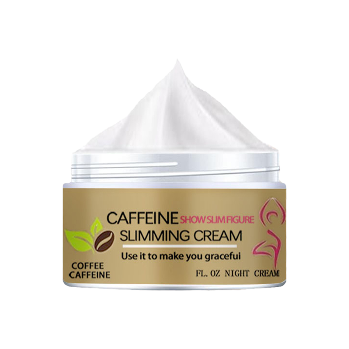Caffeine Green Tea Fat Decomposition Slimming Cream Day and Night ...