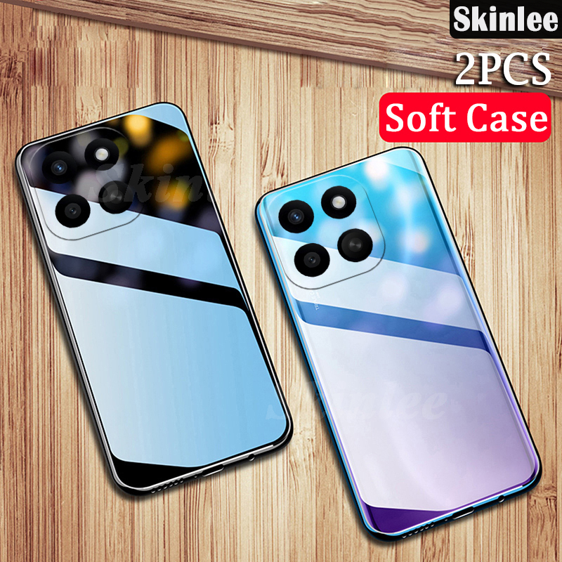 2 Pieces Phone case For Honor X8C Back cover Soft Transparent Anti ...