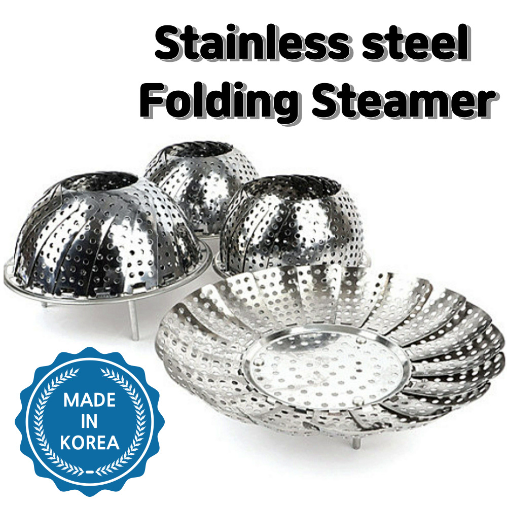 Vegetable Folding Steamer Stainless Steel Camping Fire Pit Multi ...