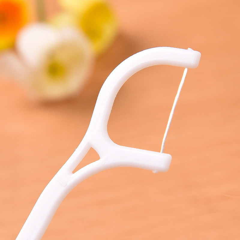 【High-quality】100 Pcs/lot Disposable Dental Flosser Interdental Brush ...