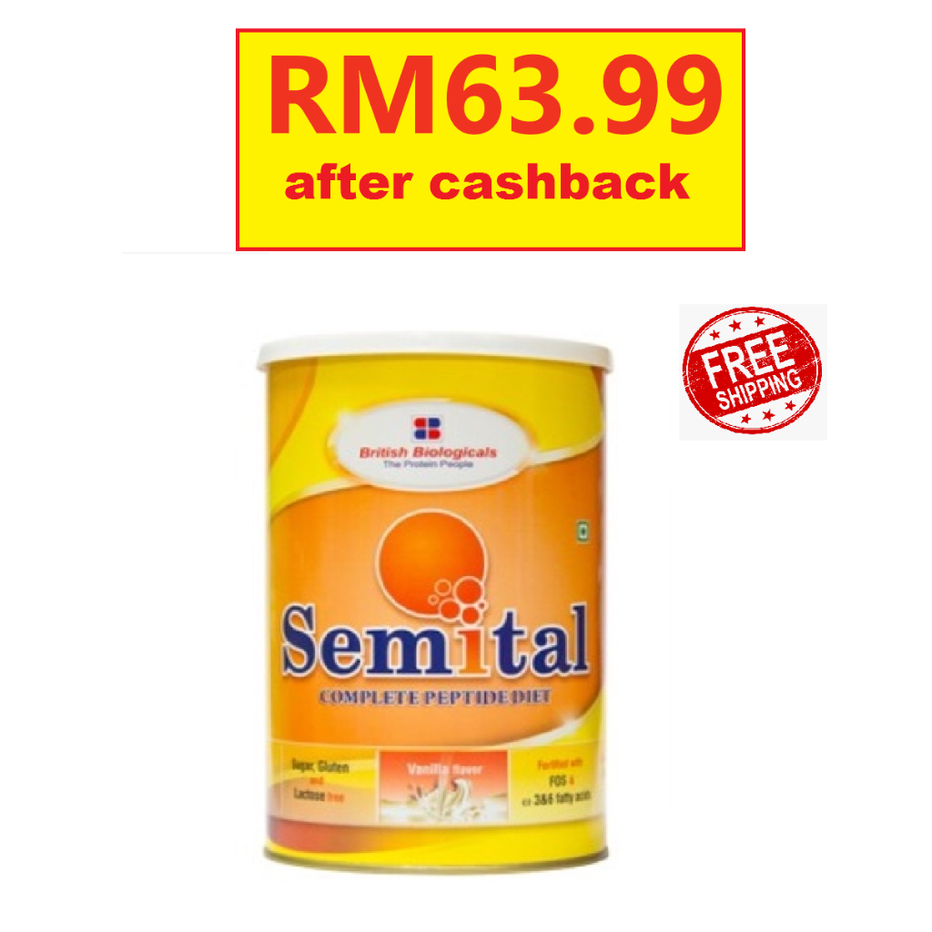☉5562.89 after cashback(EXP 0725) Semital Complete Peptide Diet 400g | Lazada