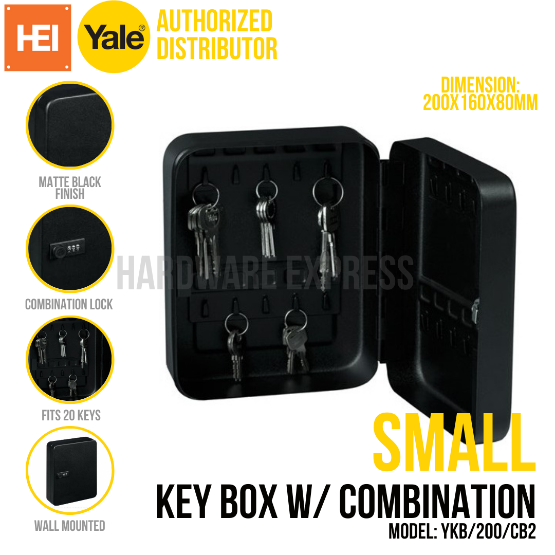 Yale Key Box with Combination Lock (Fits 20 or 46 Keys / Wall Mounted ...