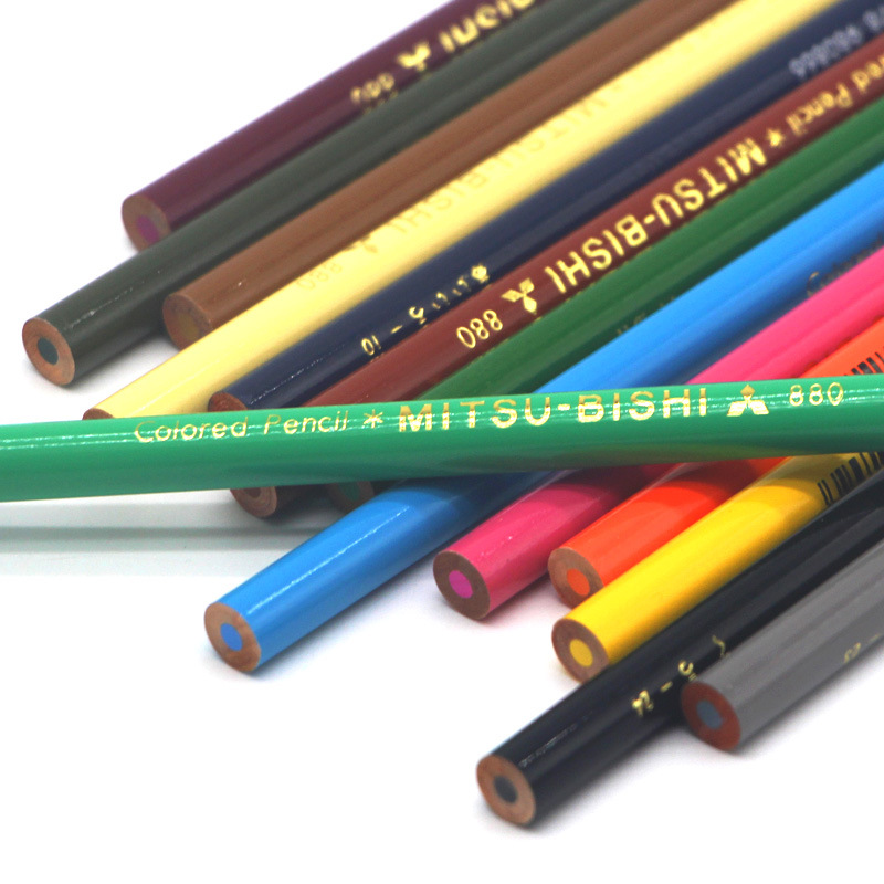 【The Quiet Page】Uni Colored Pencil 880 Oil Based Single Piece Japan ...