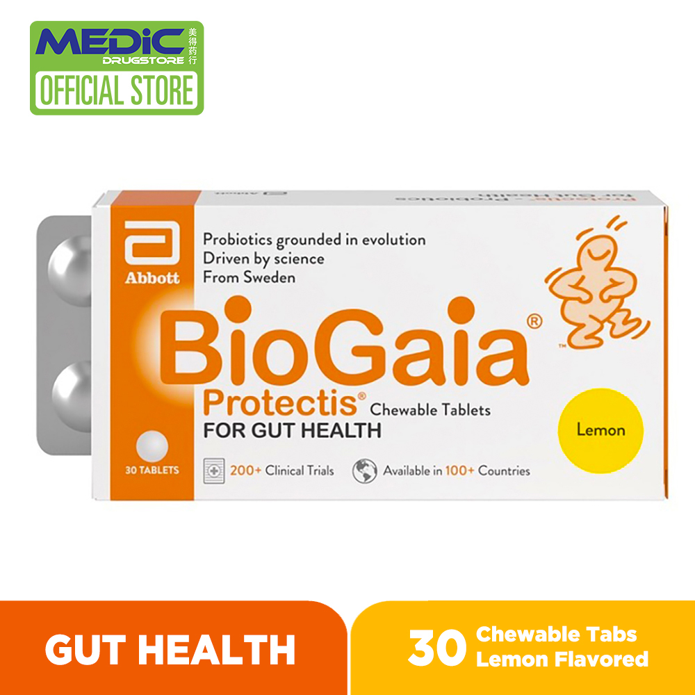 Biogaia Protectis Tabs For GUT COMFORT - 30 Probiotics Chewable Tablets ...