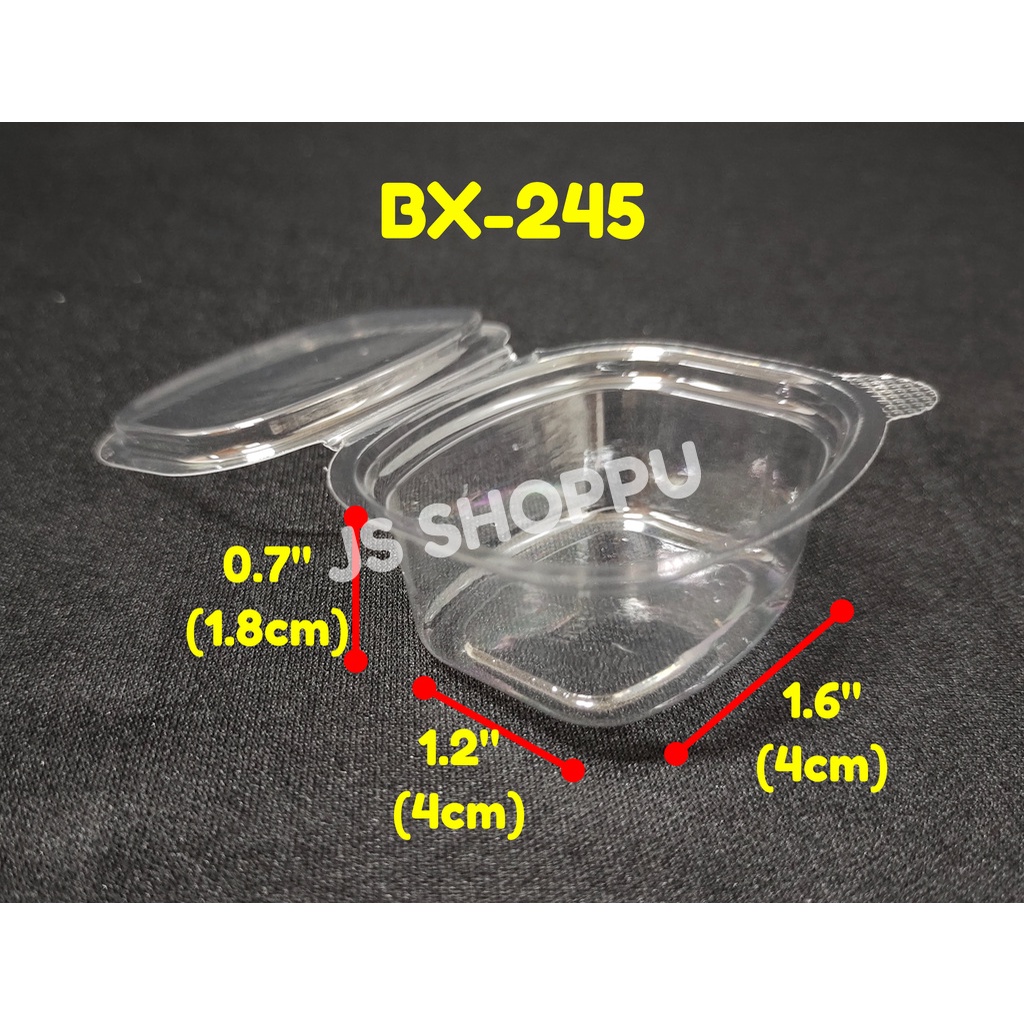 BX-245 1oz Plastic Sauce Container (100pcs±) 1 oz Bekas Plastik Sos ...