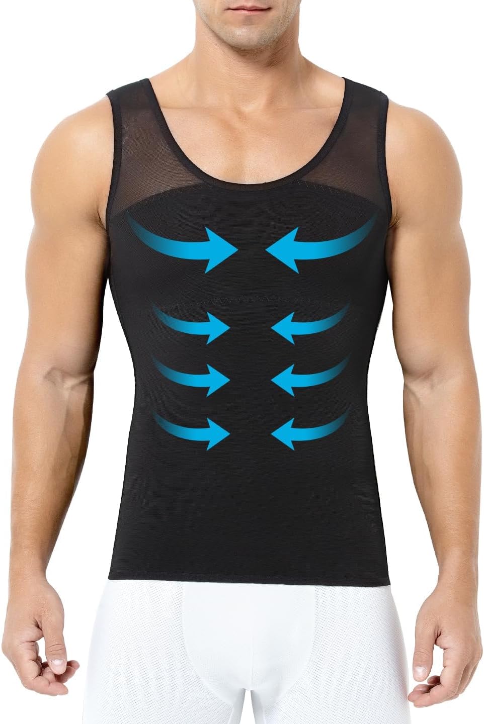 Casey Kevin Men S Compression Tank Top Mesh Muscle Vest For Men ...