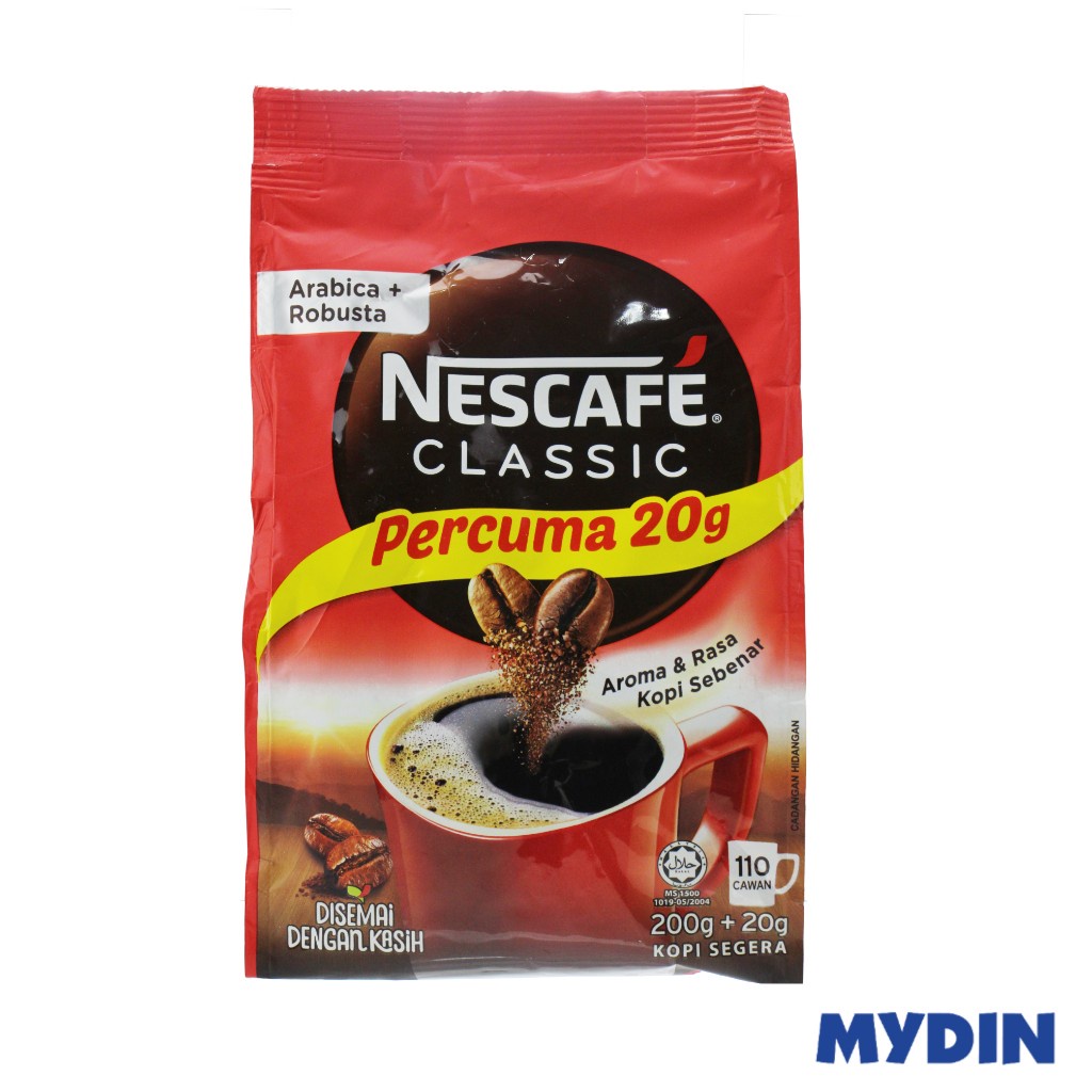 Nescafe Classic Refill Pack 200g FOC 20g | Lazada