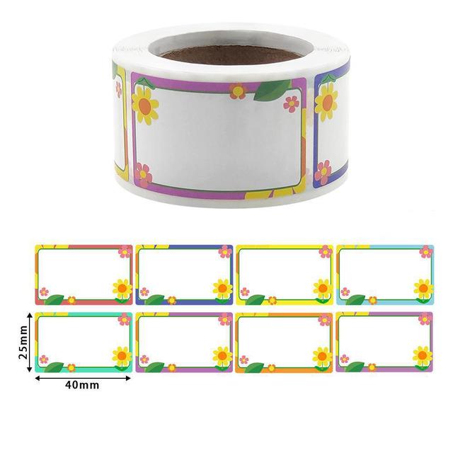 【The Quiet Page】200pcs/roll Cartoon Name Stickers Baby Bottle Labels ...