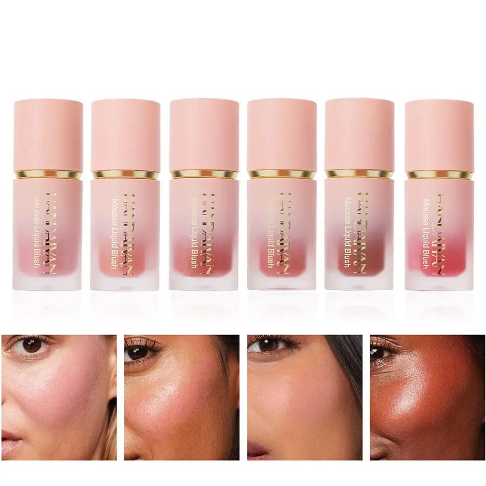Handaiyan Matte Glitter Face Liquid Blusher Smooth Blush Stick Rouge ...
