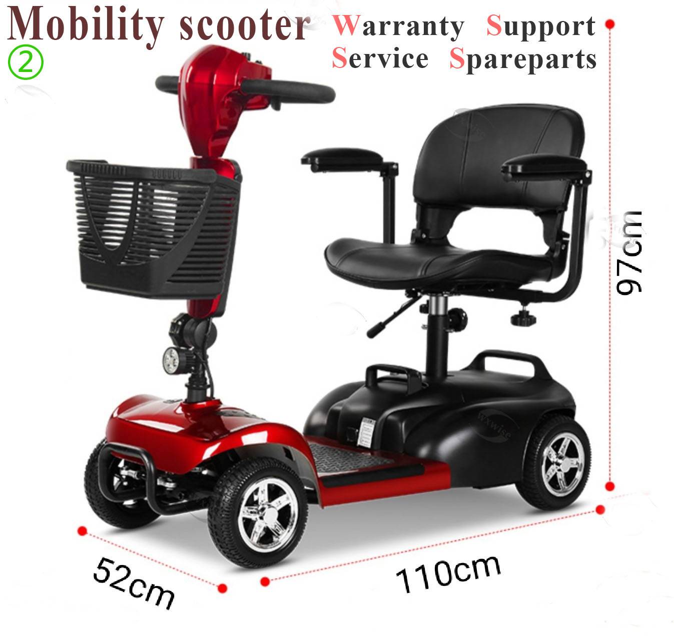 mobility scooter elderly electric wheelchair rechargeable battery ...