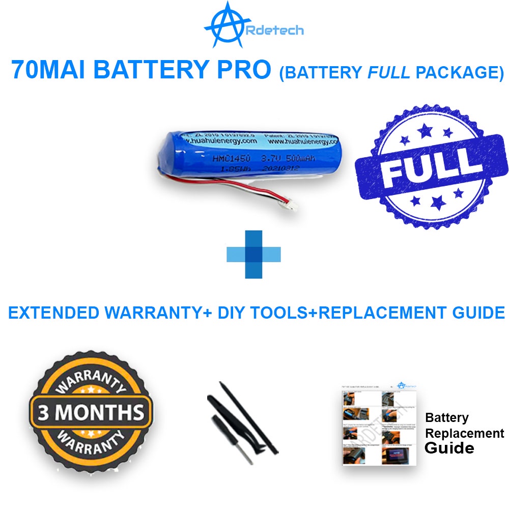 ⭐ [100% ORIGINAL] ⭐ 70mai Pro Battery D02 (Certified) Original ...