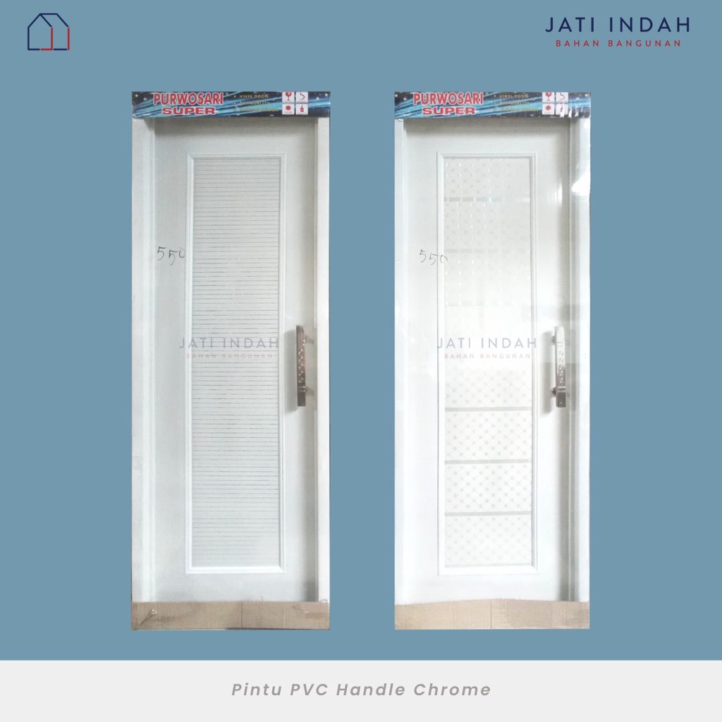 Pintu Kamar Mandi PVC Premium Purwosari Super + Handle | Lazada Indonesia