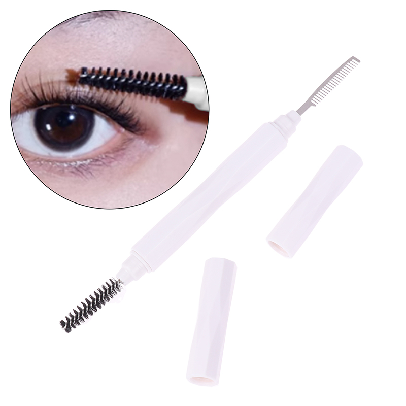 Double Headed Eyebrow And Eyelash Comb Spiral Brush Fine Toothed Small ...