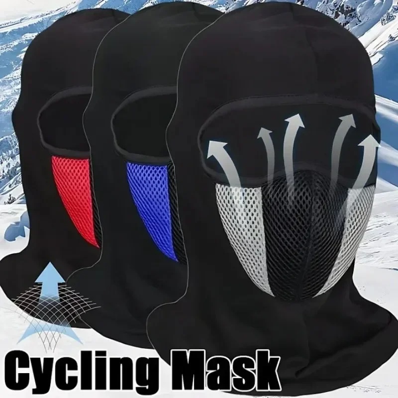 Breathable Motorcycle Balaclava Full Face Mask Cycling Sports Neck Face Mask Dustproof Windproof ...