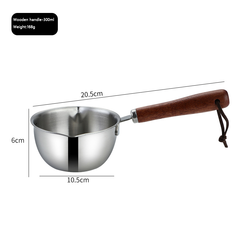 304 Stainless Steel Hot Frying Pan 120ml/200ml/300ml Spill-proof Mini ...