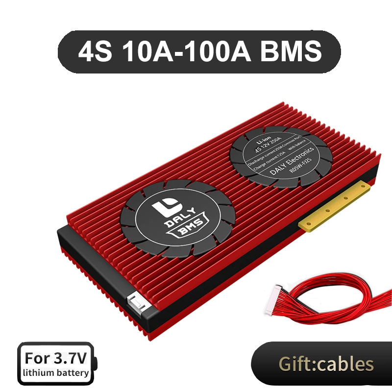 Daly 4S BMS 12V 18650 Li-ion Batt 10A 15A 20A 30A 40A 50A 60A 80A 100A Charger Protection Board ...