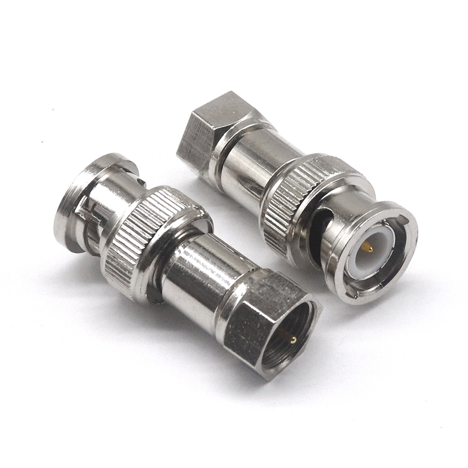 Bnc To F Tv Female Male Straight Connector F To Bnc Quick Plug Adapter ...