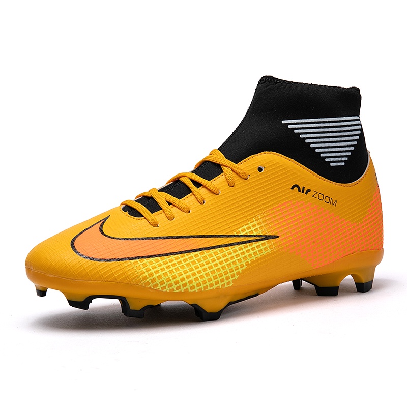 M-S-W 】 Ready Stock High-Top Spiked Football Boots Large Size Training ...
