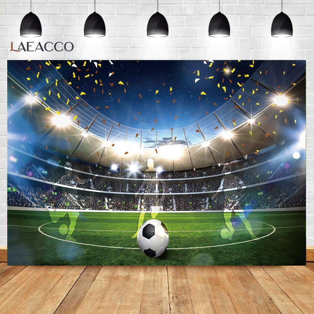 Soccer Field Photography Background Boy Football Communion Birthday ...